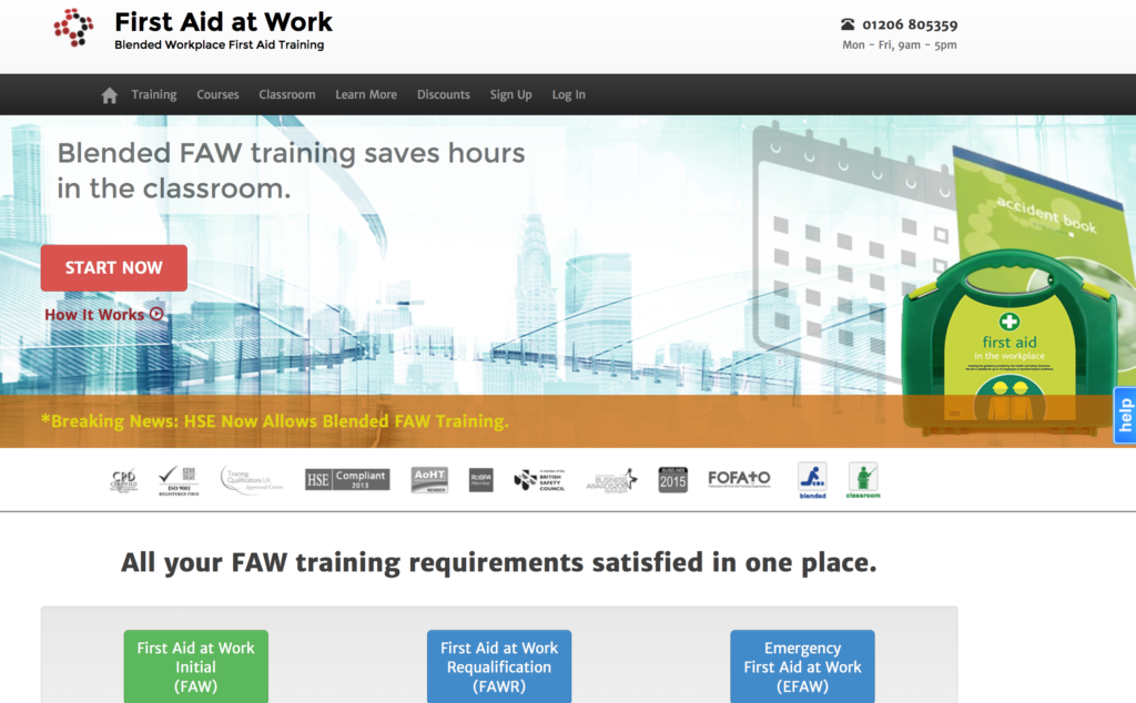 Blended First Aid at Work online training launched - The First Aid Show