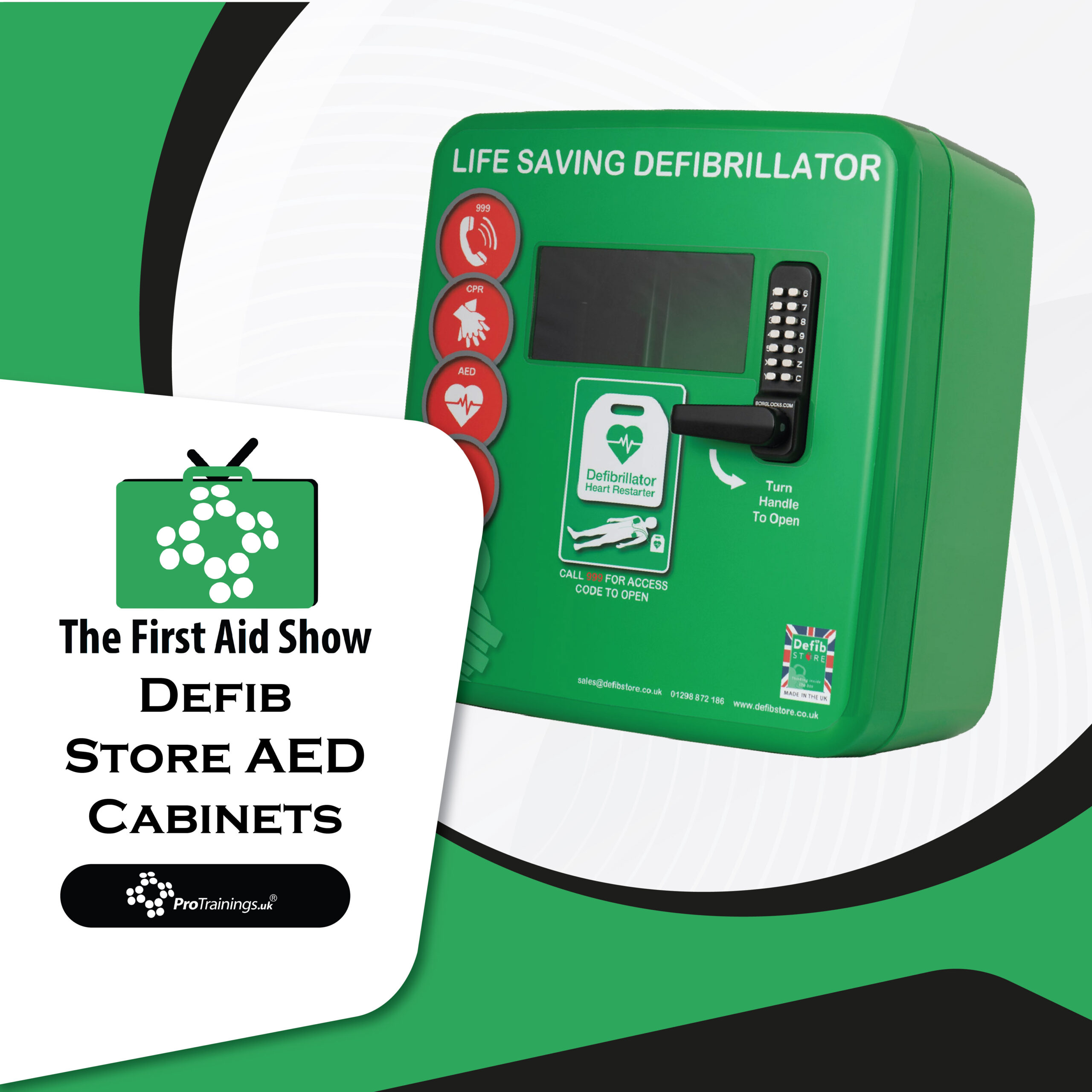 Defib Store AED Cabinets - The First Aid Show